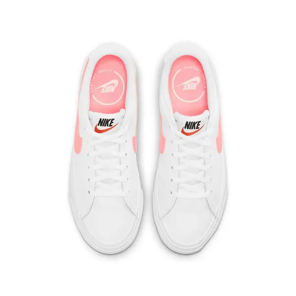 Nike Court Legacy Low Top Sneakers - White/pink