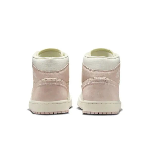 JORDAN 1 Mid Se Seersucker Sneakers - Coconut Milk/legend Pink/sail
