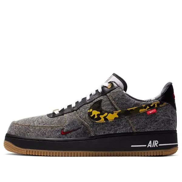 Nike Force 1 Low 'camo Denim Remix - Black