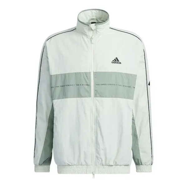 Adidas Oversized Fit Woven Jacket - Linen Green/silver Green