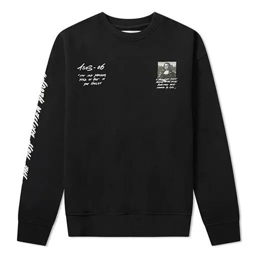 Off-White Mona Lisa Print Crewneck Sweater - Black