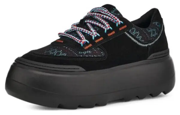 UGG Marin Mega Lace Heritage Braid Sneakers - Black