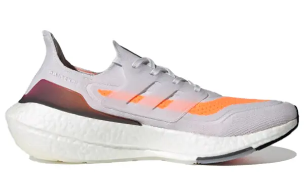 Adidas Ultra Boost 21 Low Top Athletic Sneakers - Grey