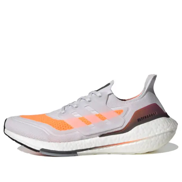 Adidas Ultra Boost 21 Low Top Athletic Sneakers - Grey