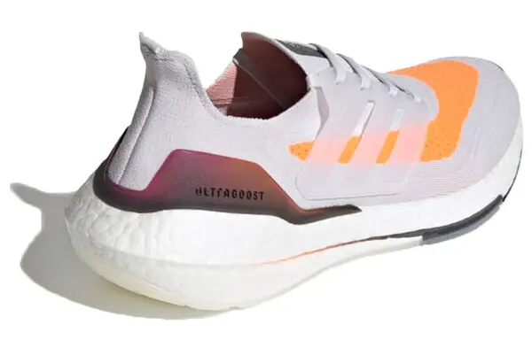 Adidas Ultra Boost 21 Low Top Athletic Sneakers - Grey