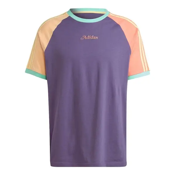 Adidas Originals Enjoy Summer Raglan T-shirt 'purple - Tech Purple