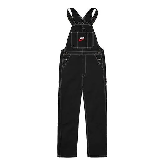 Supreme Fw18 Nike Cotton Twill Overalls - Black