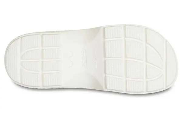 CROCS Stomp Platform Slides - White