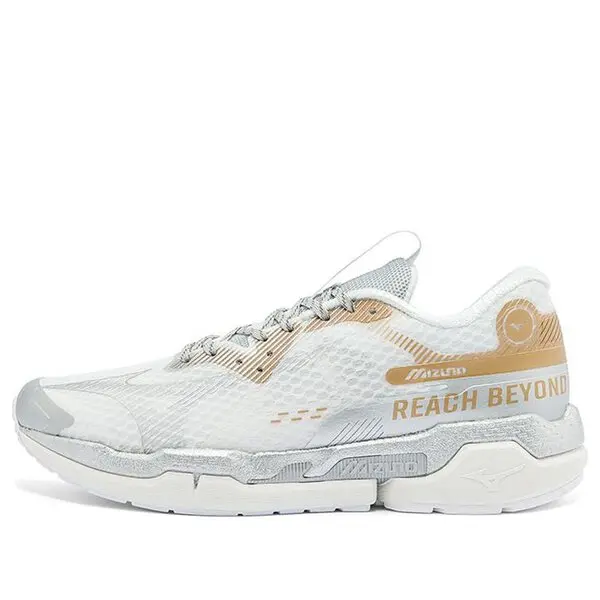 Mizuno Pi X" Sneakers - White/gold