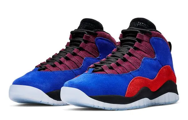 JORDAN Court Lux" Sneakers - Black/red/blue