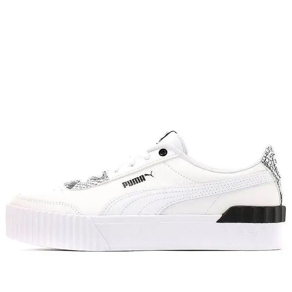 PUMA Carina Lift Platform Sneakers - White/black