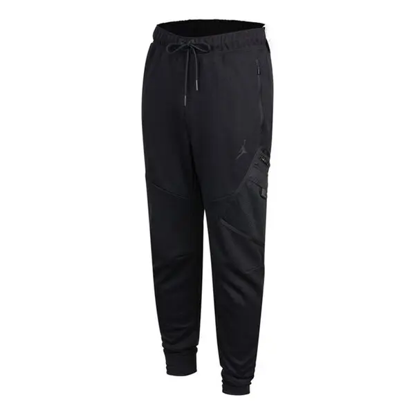 JORDAN Athleisure Casual Sports Running Knit Long Pants Asia Sizing - Black