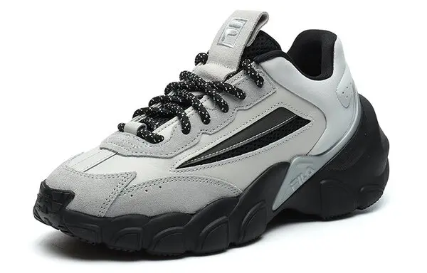 FILA Low Top Lace-up Sneakers - Grey