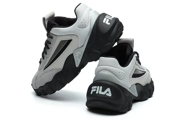 FILA Low Top Lace-up Sneakers - Grey
