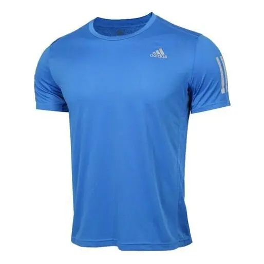 Adidas Own The Run Sports Short Sleeve Tee - Blue