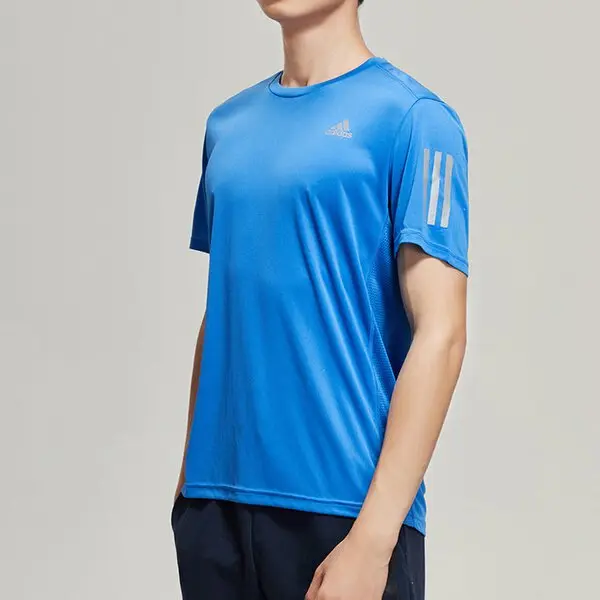 Adidas Own The Run Sports Short Sleeve Tee - Blue