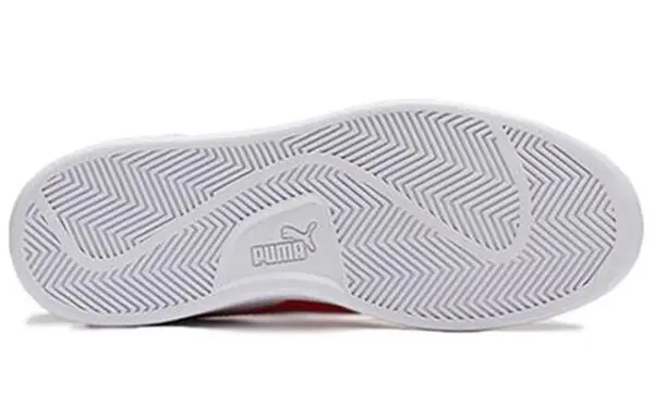 PUMA Smash V2 L Sneakers - White/red