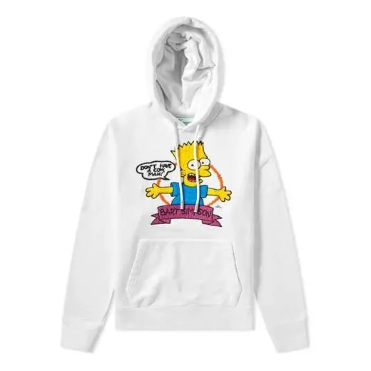 Off-White Bart Simpson Printed Hoodie - White
