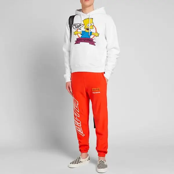 Off-White Bart Simpson Printed Hoodie - White