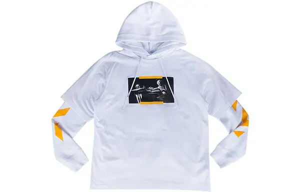 Off-White Fw21 Caravaggio Painting Printing Pullover Loose Fit White