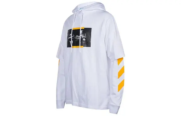 Off-White Fw21 Caravaggio Painting Printing Pullover Loose Fit White