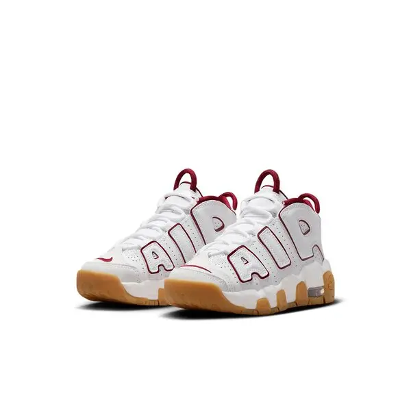Nike More Uptempo Sneakers - White/brown/red
