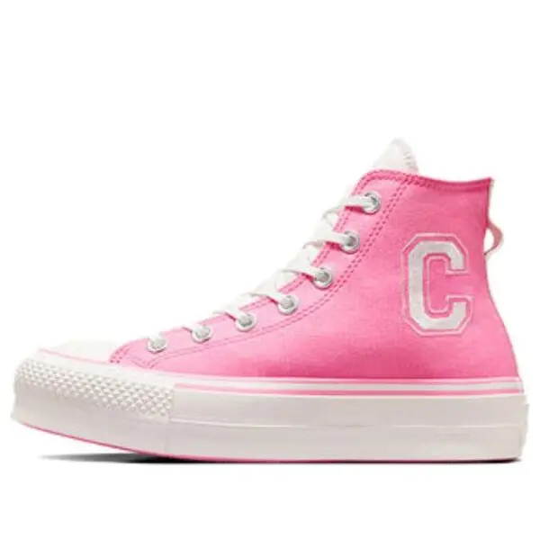 CONVERSE Chuck Taylor All Star Lift Platform Retro Varsity High Top Sneakers - Oops Pink/oops Pink
