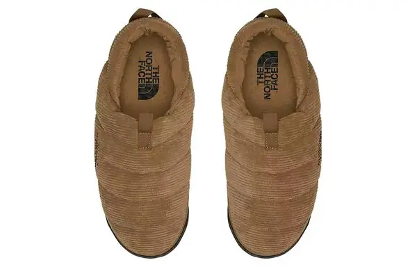 The North Face Corduroy Nuptse Mules - Brown/black
