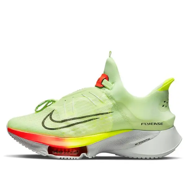 Nike Zoom Tempo Next% Flyease Sneakers - Barely Volt/black/hyper Orange
