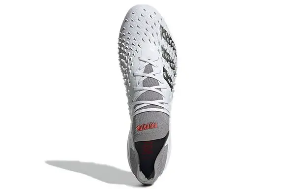 Adidas Predator Freak.1 Ag Football Cleats - White/grey/red