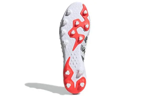 Adidas Predator Freak.1 Ag Football Cleats - White/grey/red
