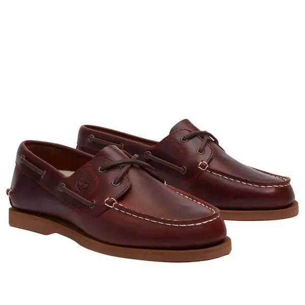 Timberland Classic 2-eye Boat Moccasins - Burgundy