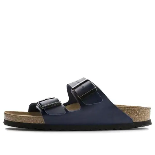 BIRKENSTOCK Arizona Soft Footbed Birko-flor Slide Sandals - Blue