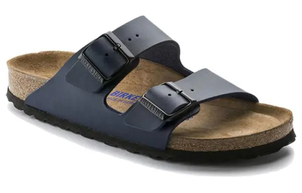 BIRKENSTOCK Arizona Soft Footbed Birko-flor Slide Sandals - Blue