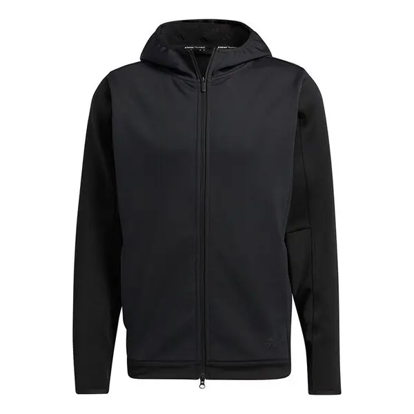 Adidas Winterized Training Sports Hooded Jacket - Black