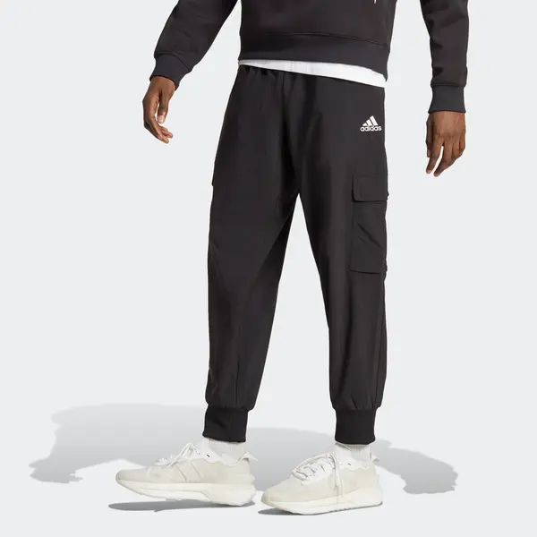 Adidas Essentials Small Logo Woven Cargo Ankle-length Pants