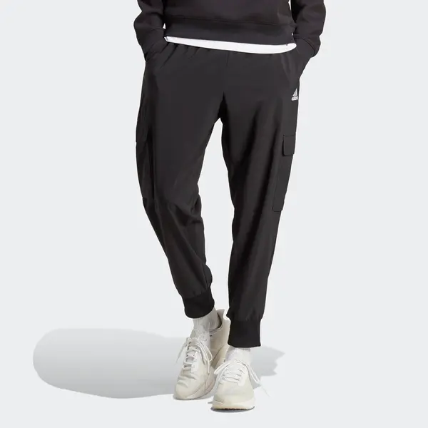 Adidas Essentials Small Logo Woven Cargo Ankle-length Pants