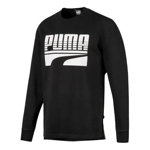 PUMA Rebel Bold Logo Crewneck Sweater - Black