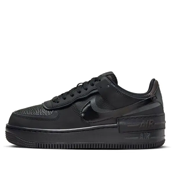 Nike Force 1 Low Shadow Sneakers - Triple Black