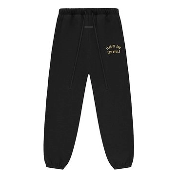 Fear Of God Curved Logo Sweatpants - Black