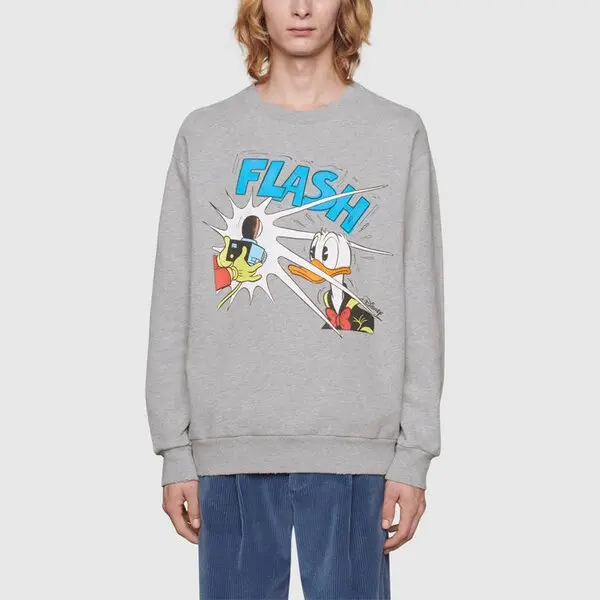 Gucci X Disney Donald Duck Cartoon Round Neck Pullover