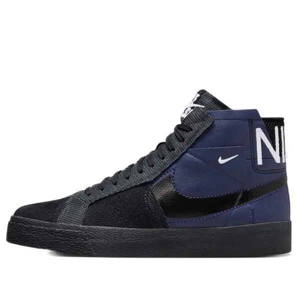 Nike Blazer Mid Premium Sneakers - Black/navy