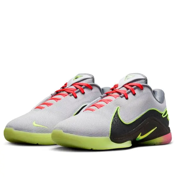 Nike Lebron 22 "moonlight" Athletic Sneakers - White/volt Glow/medium Ash