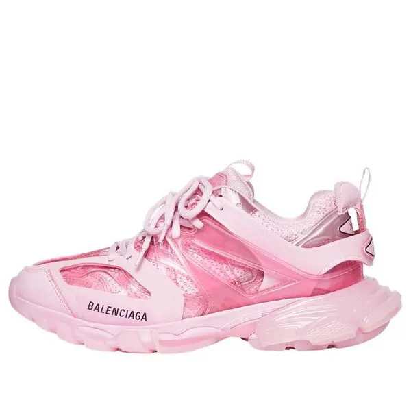 Balenciaga Track Sneaker Clear Sole - Pinkred