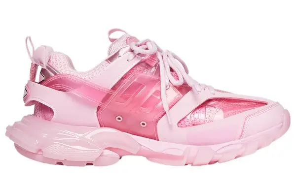 Balenciaga Track Sneaker Clear Sole - Pinkred