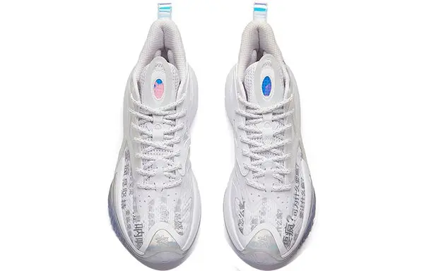 ANTA Shock Wave 3 Athletic Footwear - White/purple