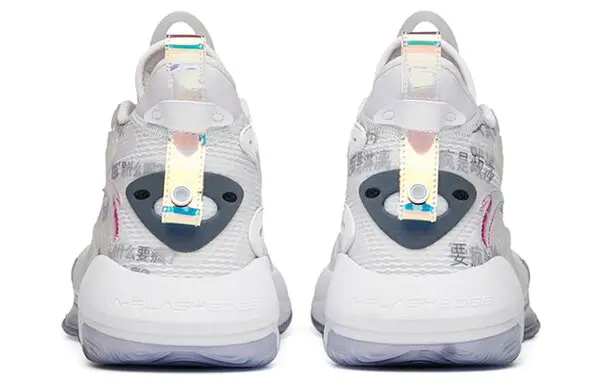 ANTA Shock Wave 3 Athletic Footwear - White/purple