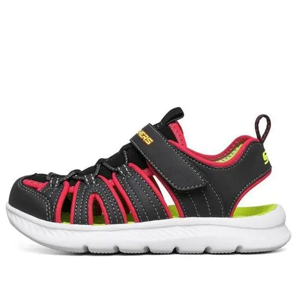 Sketchers C-flex Sandal - Black/red/yellow