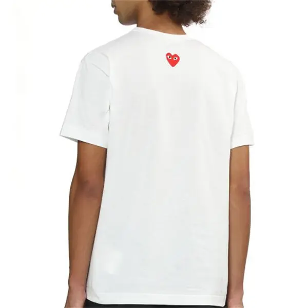 Play Comme Des Garcon Ss25 Heart Back Emblem T-shirt