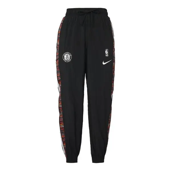 Nike Nba Courtside City Edition Brooklyn Nets Sports Long Pants - Black